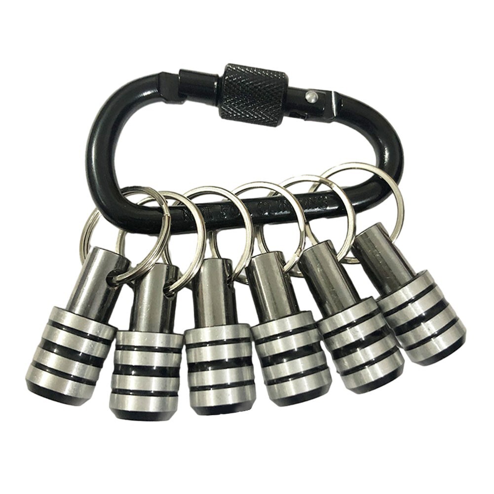 Hex Shank Screwdriver Bits Holder Extension Bar Keychain with Flat ...