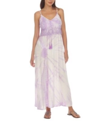 Raviya Small Tie-Dyed Maxi Dress Cover Up Swim Lavender Tie-Dye New | eBay