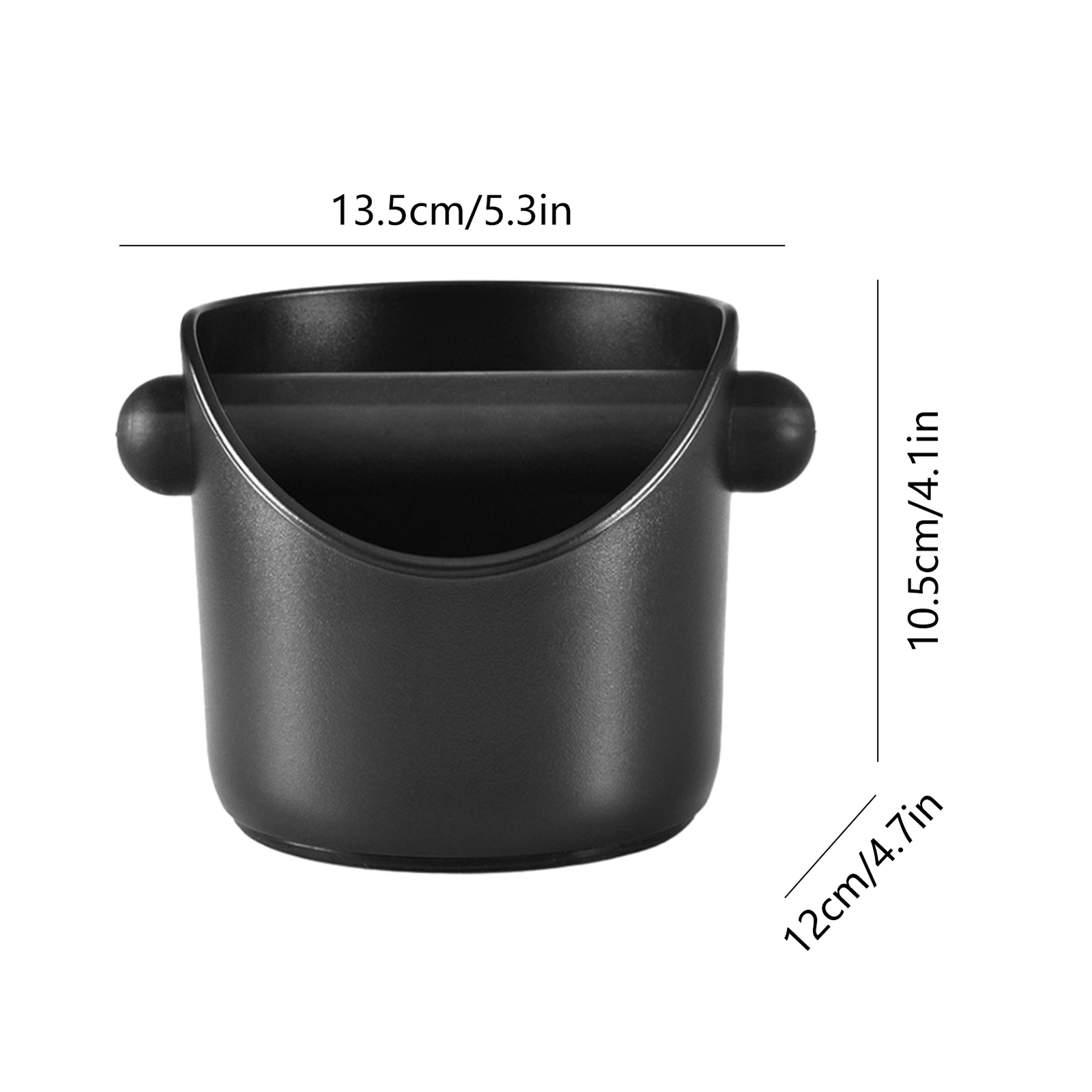 Black Coffee Pounding Powder Box Coffee Slag Bucket Non-slip Grind ...