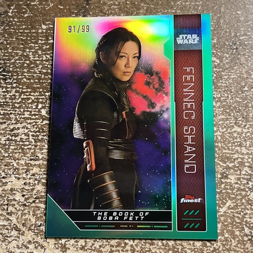 2023 TOPPS FINEST STAR WARS BOBA FETT GREEN FENNEC SHAND /99 FN-23 | eBay