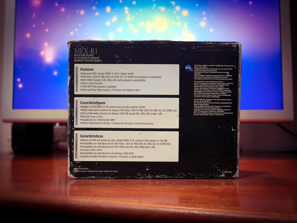 SONY MEX-R1 🌈RaRe🌈 Original Packaging Car DVD Console | eBay