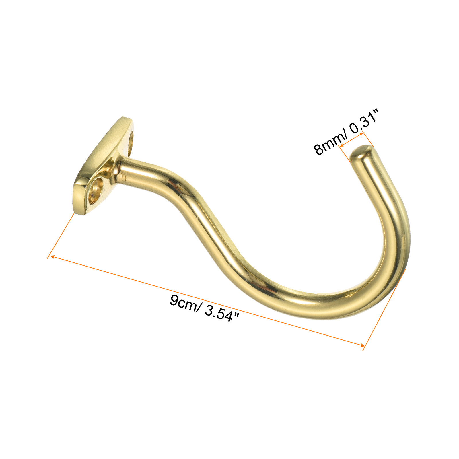 2Pcs Bridge Stick and Ball Rack Hooks Snooker Table Pool Cue Racks Hook ...