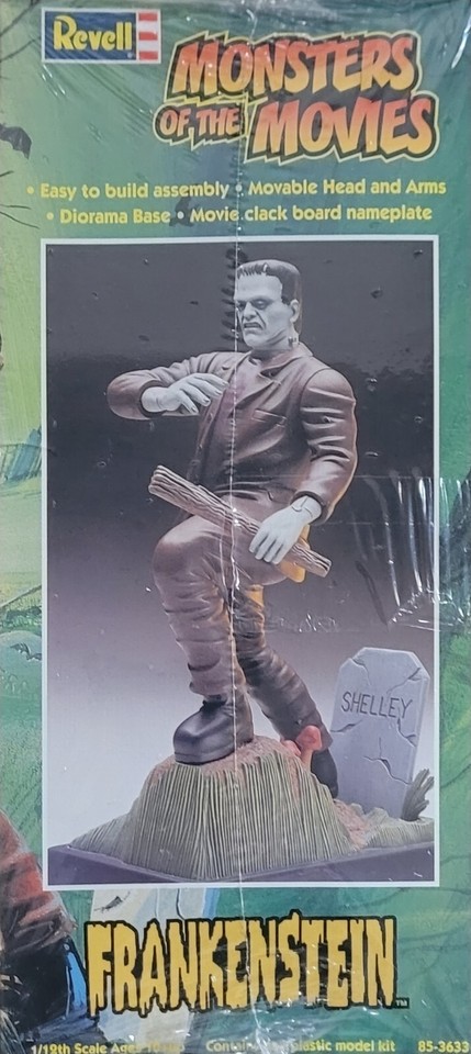 Revell-Frankenstein Monsters of the Movies plastic kit #85-3633 1:12 ...