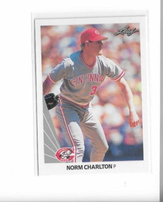 1990 Leaf Norm Charlton Rookie #334 Reds | eBay