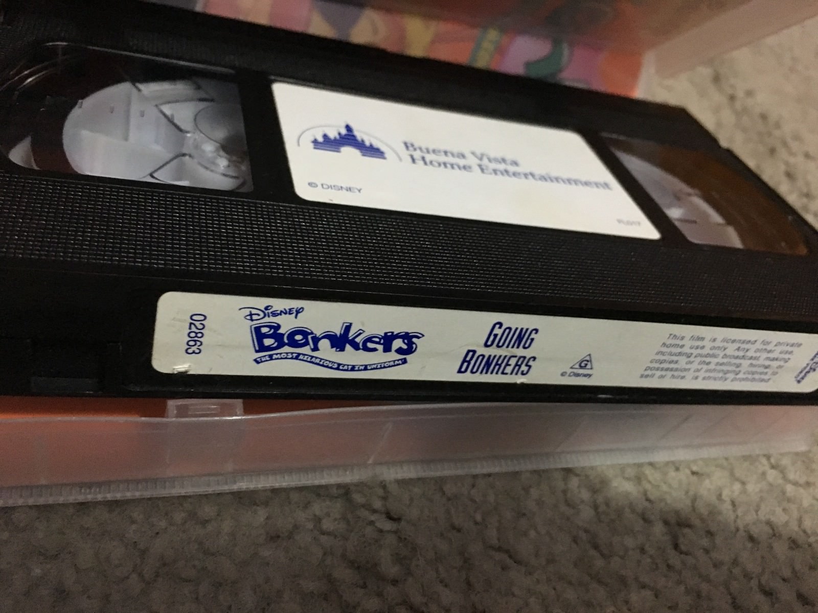 Disney - Bonkers Volume 1 : Going Bonkers VHS TAPE (rare Disney series ...
