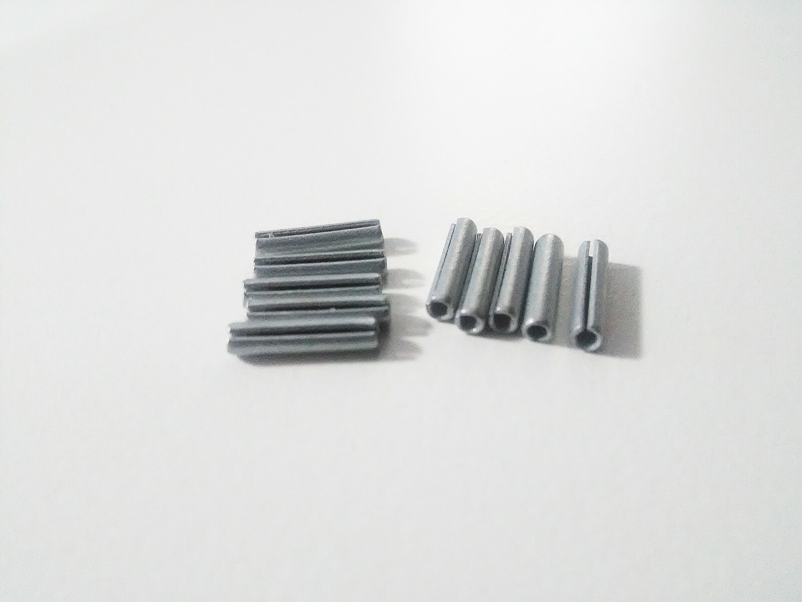 10X Slotted Spring Roll Pin 3/32 x 7/16 Zinc Coated High Carbon Steel ...