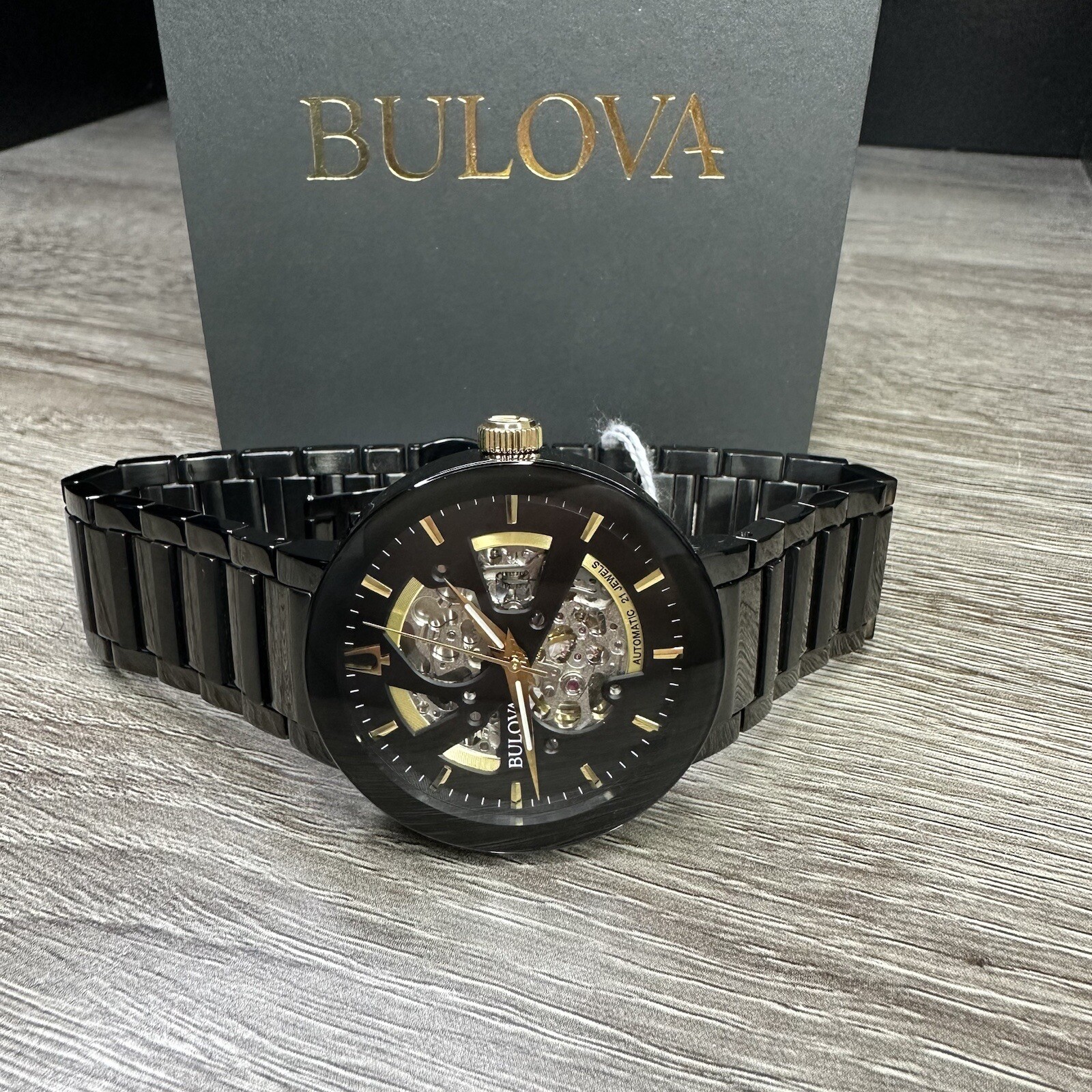 Bulova Modern 98A203 42 mm Black Stainless Steel Men's Wristwatch for ...
