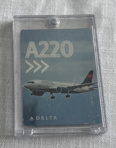 Delta Airlines Pilot Trading Collectible Card A220-300 No.64 New Hard ...