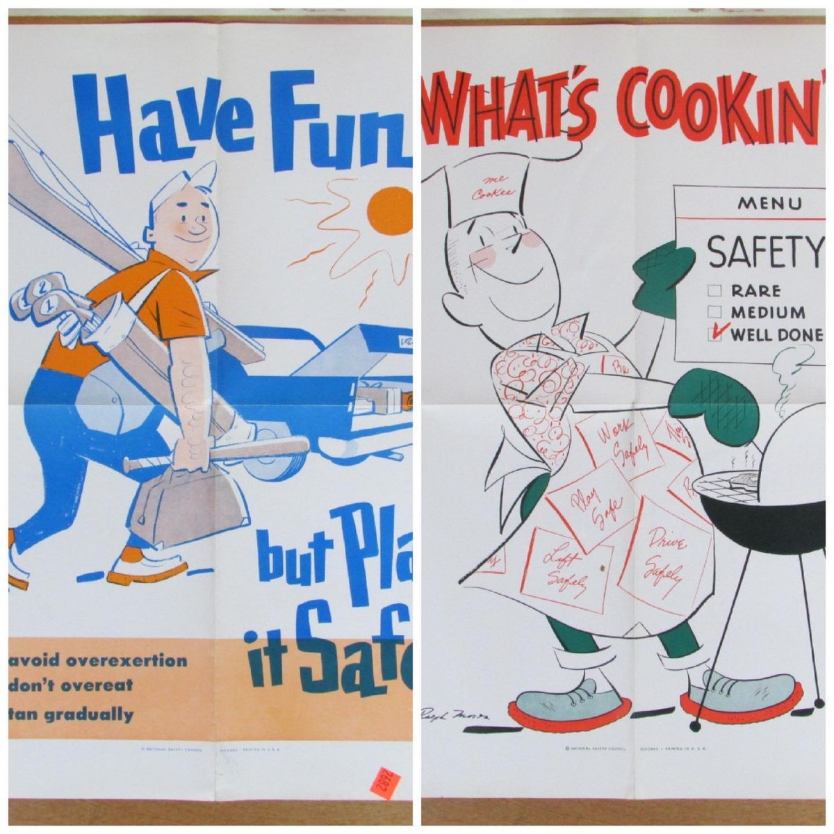Vintage National Safety Poster Safety Starts When You