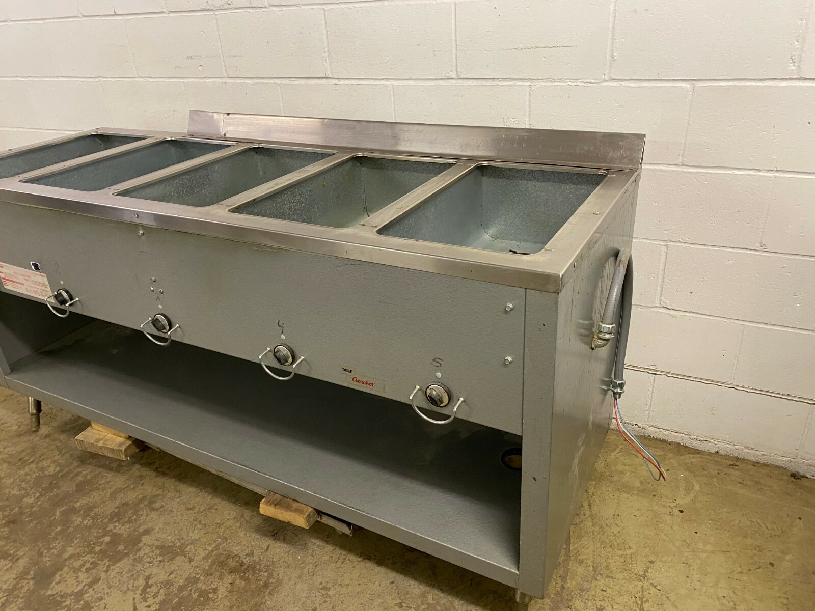 Steam Table Duke 5 Well 72 Inch Waterless Buffet 240 Volts 1 Ph Tested ...