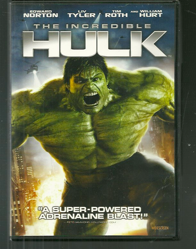 HULK DVD EDWARD NORTON LIV TYLER TIM ROTH WILLIAM HURT 25195016025 | eBay