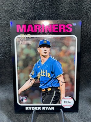 2024 Topps Heritage High Number Chrome Black Refractor #326 Ryder Ryan 29/75 | eBay