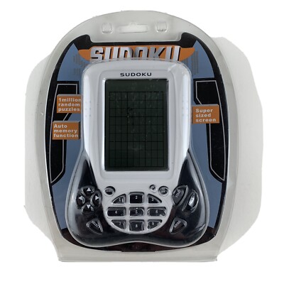 Electronic Sudoku Puzzle Machine Game 3 Levels of Play Black And White ...