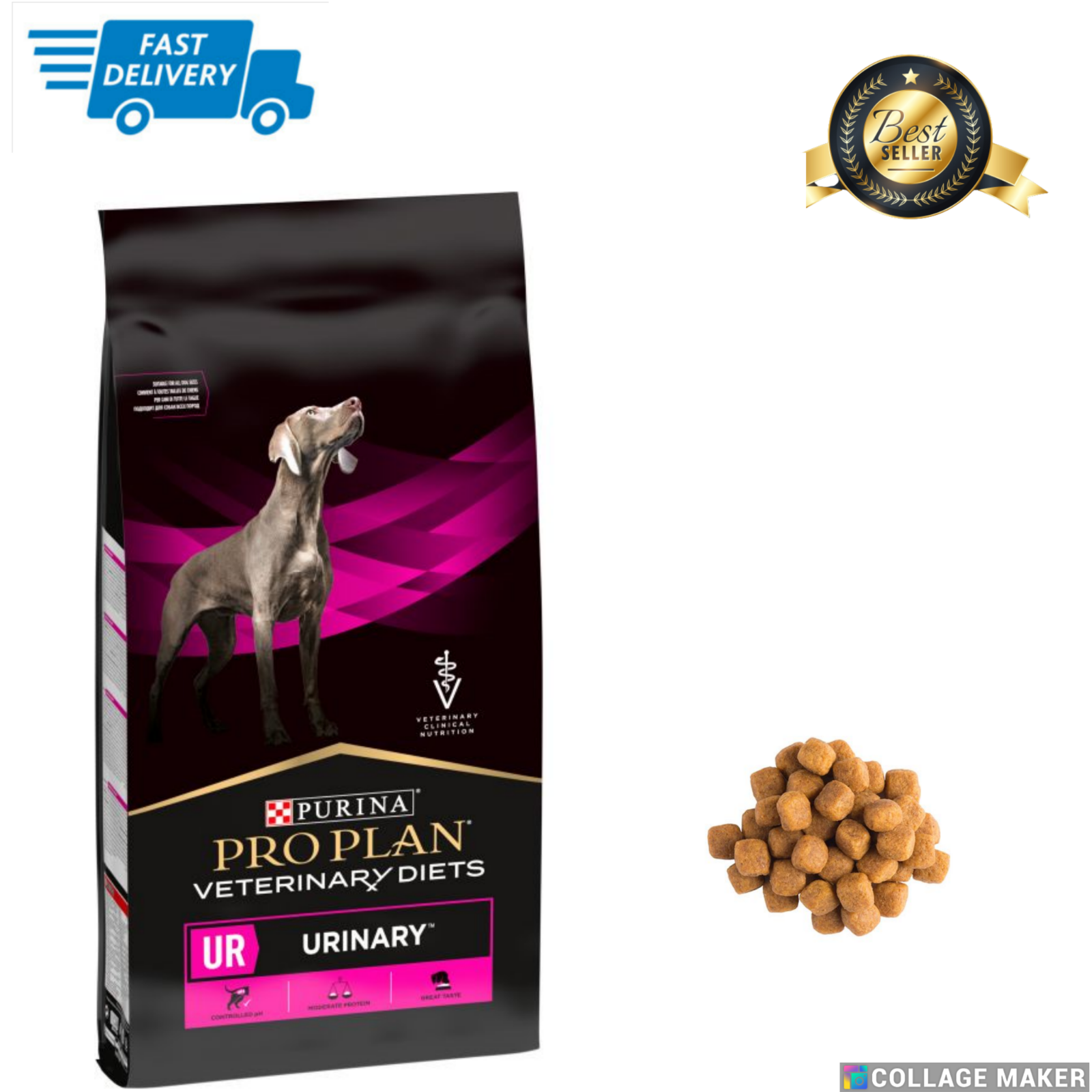 Urinary Purina Pro Plan Veterinary Diets Dog UR Dry Struvite Stones ...