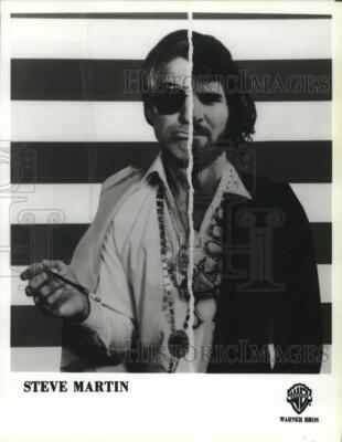 1981 Press Photo Comedian Steve Martin shown in two different ...