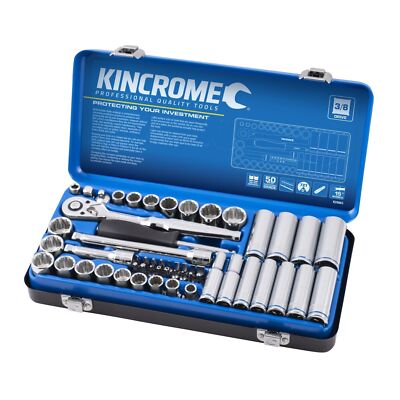 Kincrome 3/8" Drive Metric And Imperial Socket Set - 54 Piece Hand ...