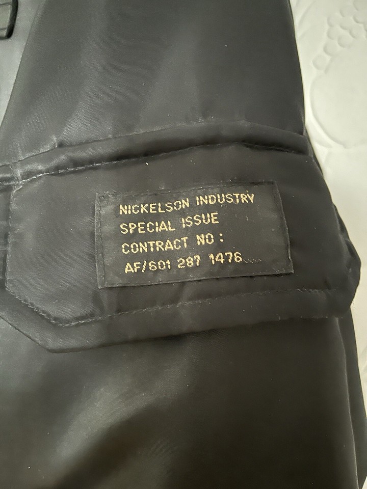 Nickelson Extreme Cold Military Bomber Jacket Black Size XL (Great ...