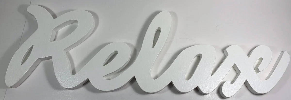 Relax Word Sign