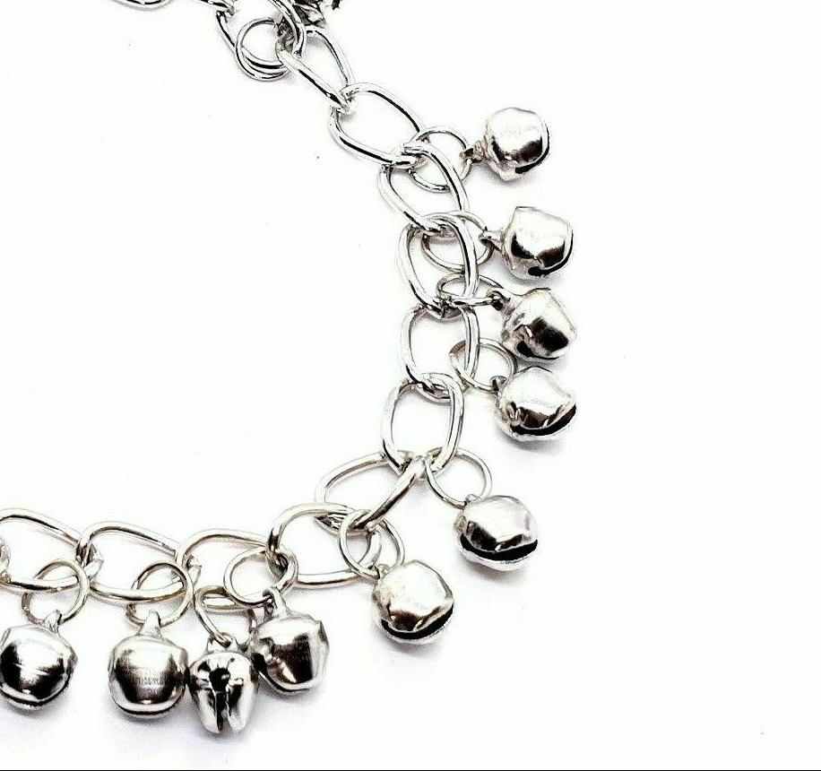 Bell Ankle Bracelet 20 Bells Anklet Quality Shiny Steel Dancing Bells ...