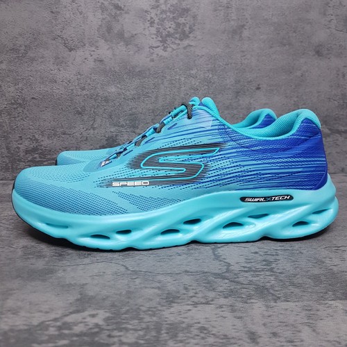 SKETCHERS Go Run Swirl Tech Speed Running shoes Mens 13 Blue | eBay