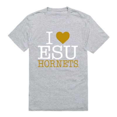 Emporia State University Hornets ESU NCAA Cotton I Love Tee T Shirt | eBay