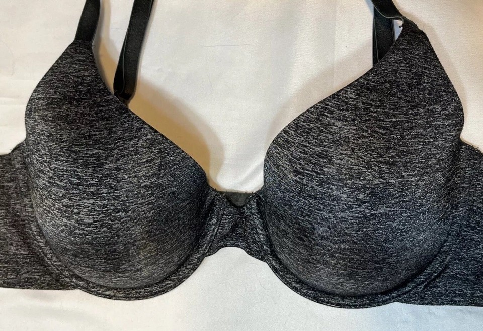 Victorias Secret Uplift Semi-Demi Bra Womens 32C Black Convertible ...