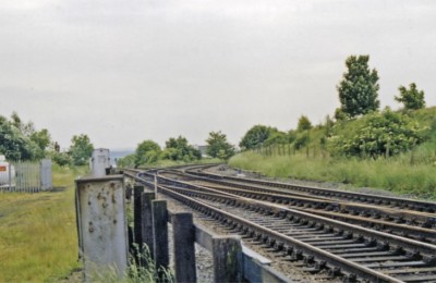 PHOTO YORKSHIRE SITE OF CROFTON RAILWAY STATION 1988 VIEW WESTWARD ...