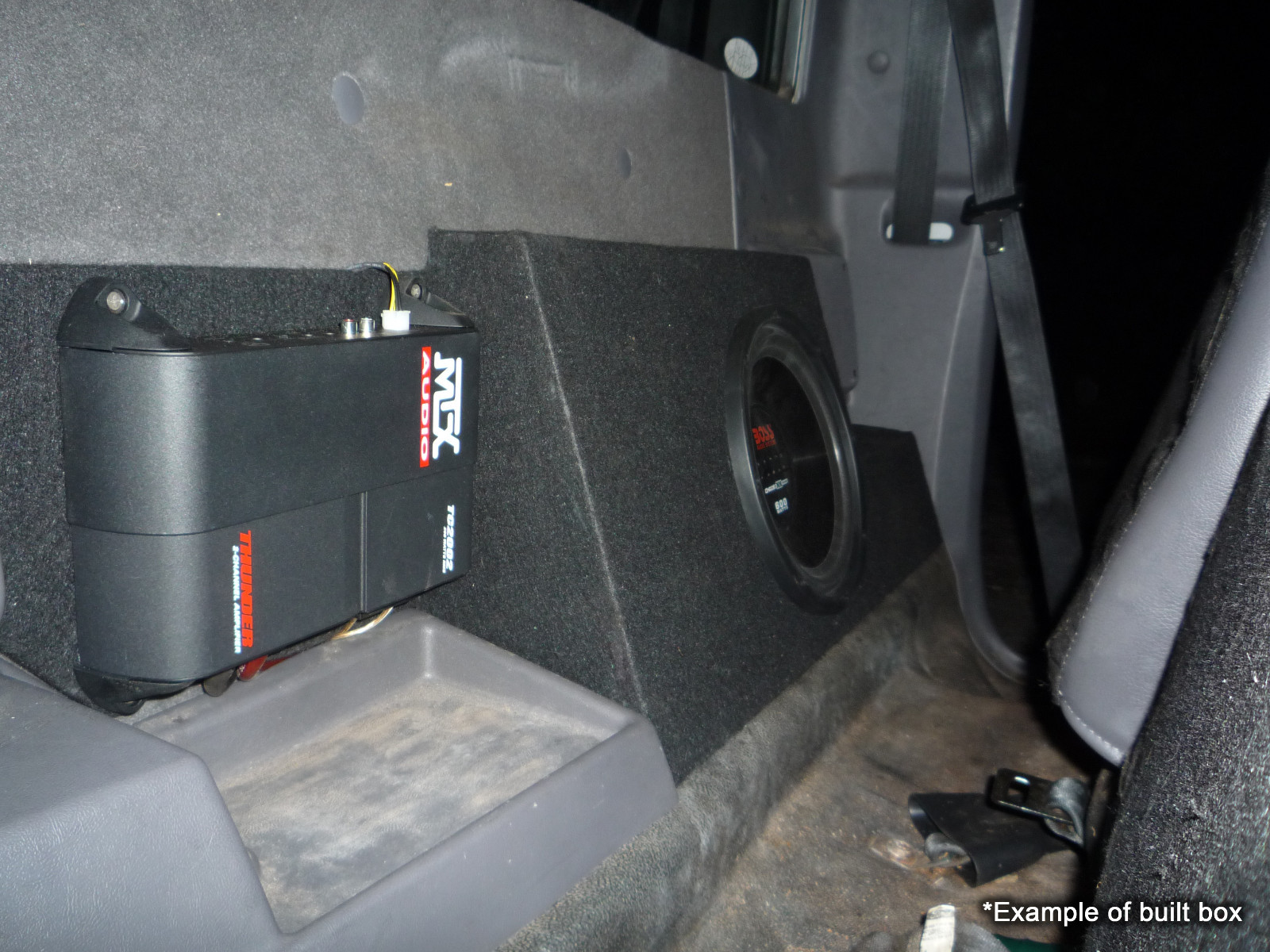 1999 - 2011 Ford Ranger regular cab Sub Subwoofer speaker box 8 10 12 ...