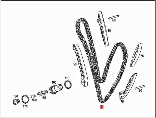 Genuine MERCEDES Roller chain 0009930676 | eBay
