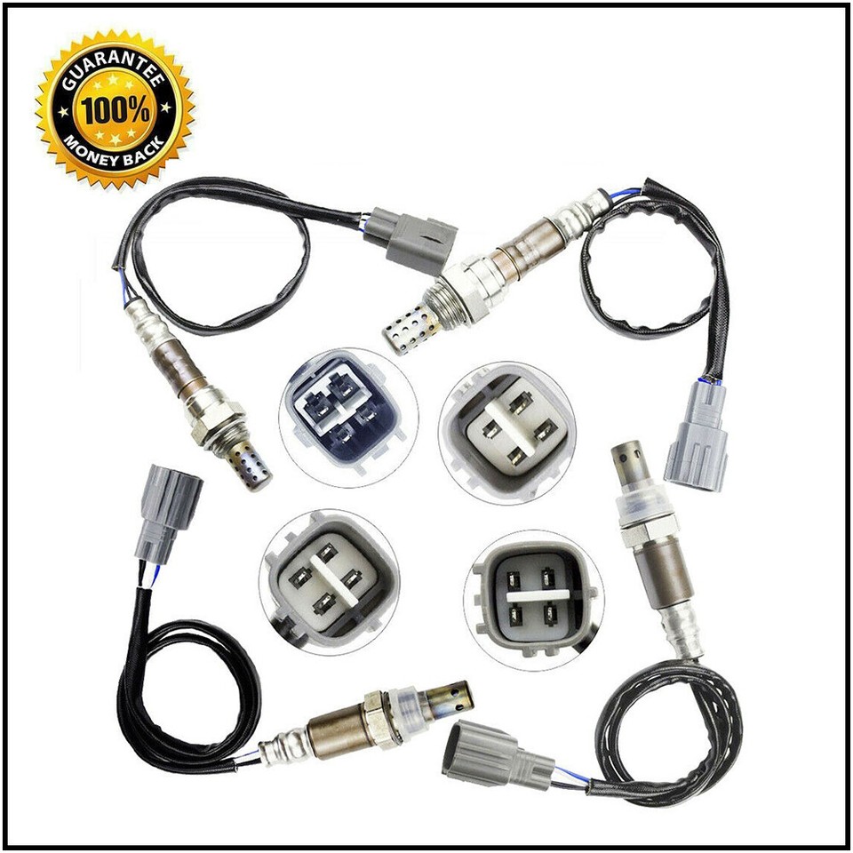 Set Of 4 Oxygen Sensors Upstream+Downstream Fit 2002-2006 Toyota Camry ...