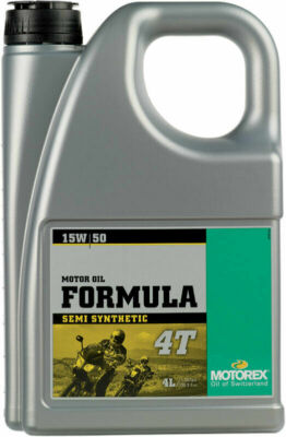 Motorex Formula 4T Semi-Synthetic 4-Stroke Motor Oil, 15W-50, 4 Liter ...