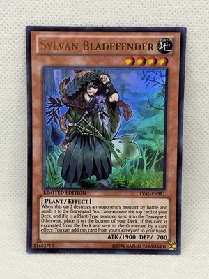 Yugioh! Sylvan Bladefender - LVAL-ENSP1 - Ultra Rare - Limited Edition ...