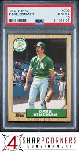 1987 TOPPS #709 DAVE KINGMAN ATHLETICS PSA 10 | eBay
