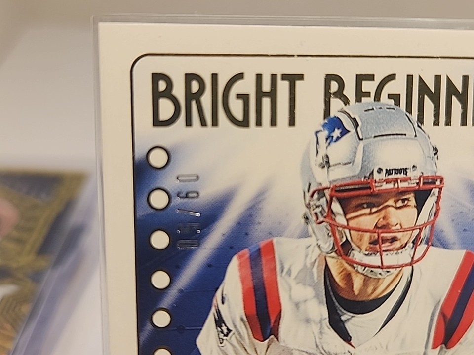 2025 Panini Luminance Drake Maye Bright Beginnings Patch 09/50 Patriots ...
