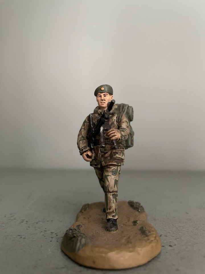 Lead Toy Soldier. Royal Marine Commando Machine Gunner Yomping ...