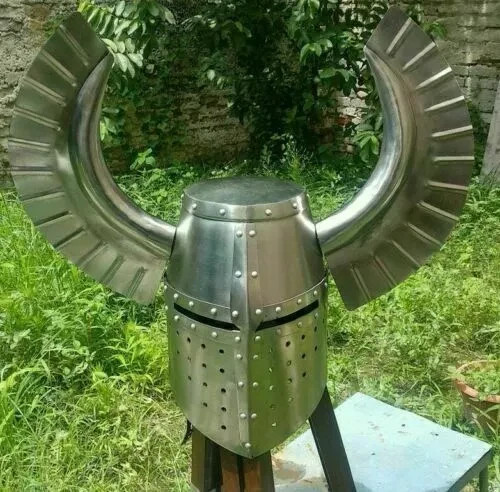 Medieval templar Helmet Knight Great Helmet with Teutonic Crest Wing ...