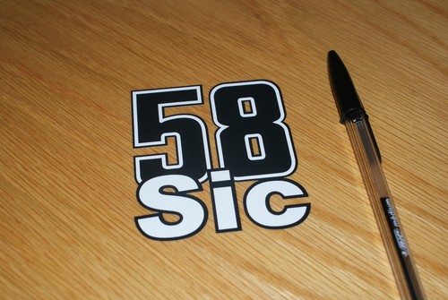 Marco Simoncelli Number 58 Sic Decal | eBay