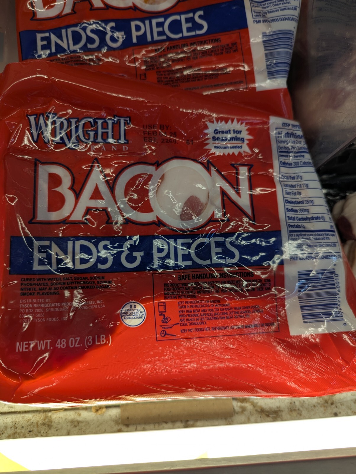 Wright Bacon Ends & Pieces 3 lb (2 Pack) | eBay