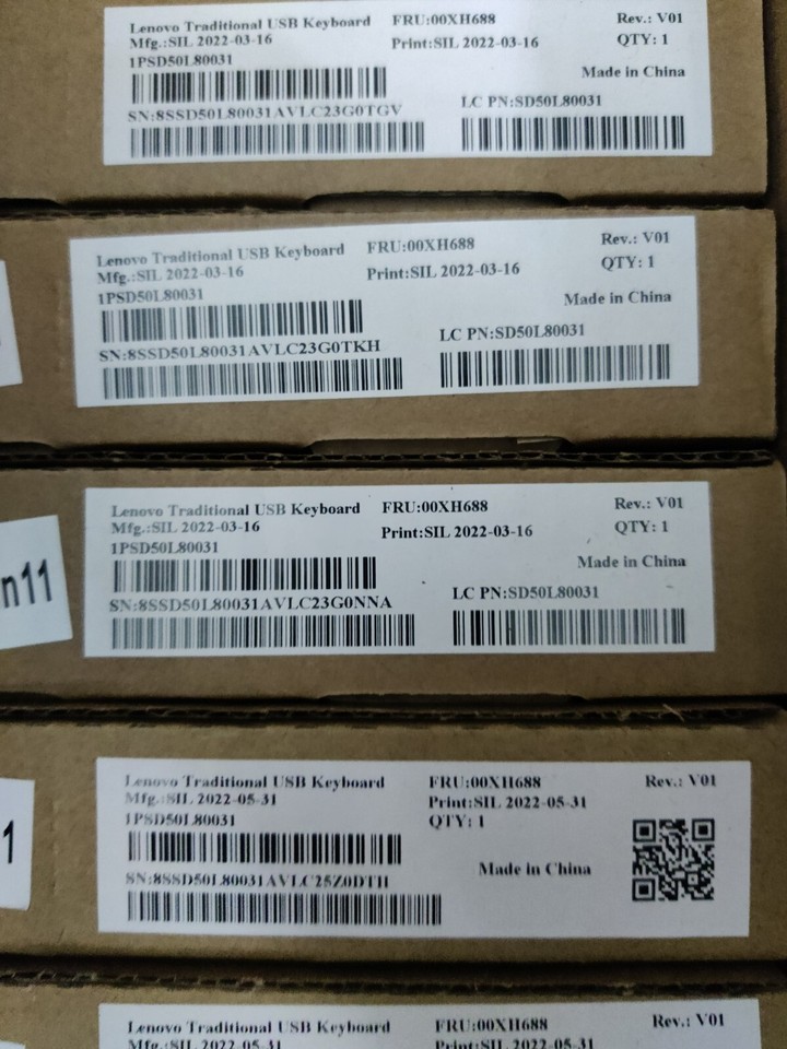 LENOVO TRADITIONAL USB KEYBOARD 1PSD50L80031, FRU: 00XH688 (WIN 11 ...
