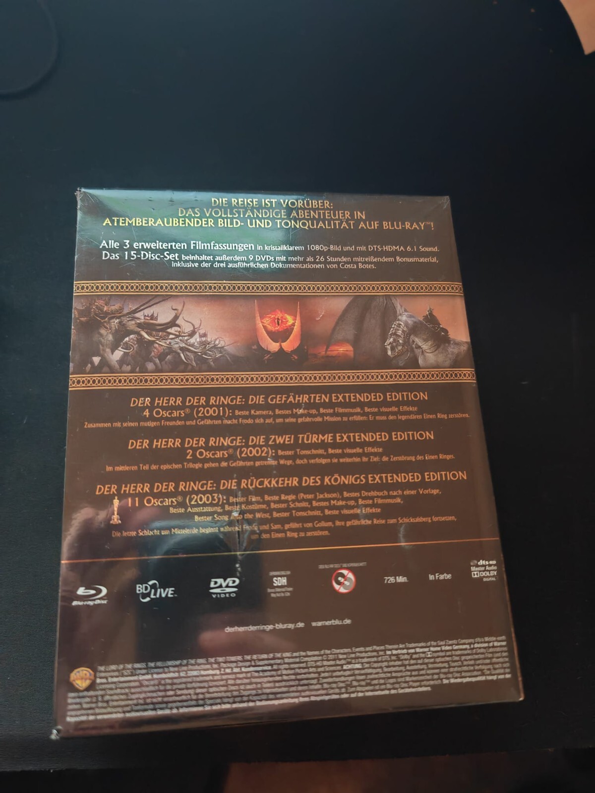 Der Herr der Ringe - Die Spielfilm Trilogie [Extended Edition] NEU OVP ...