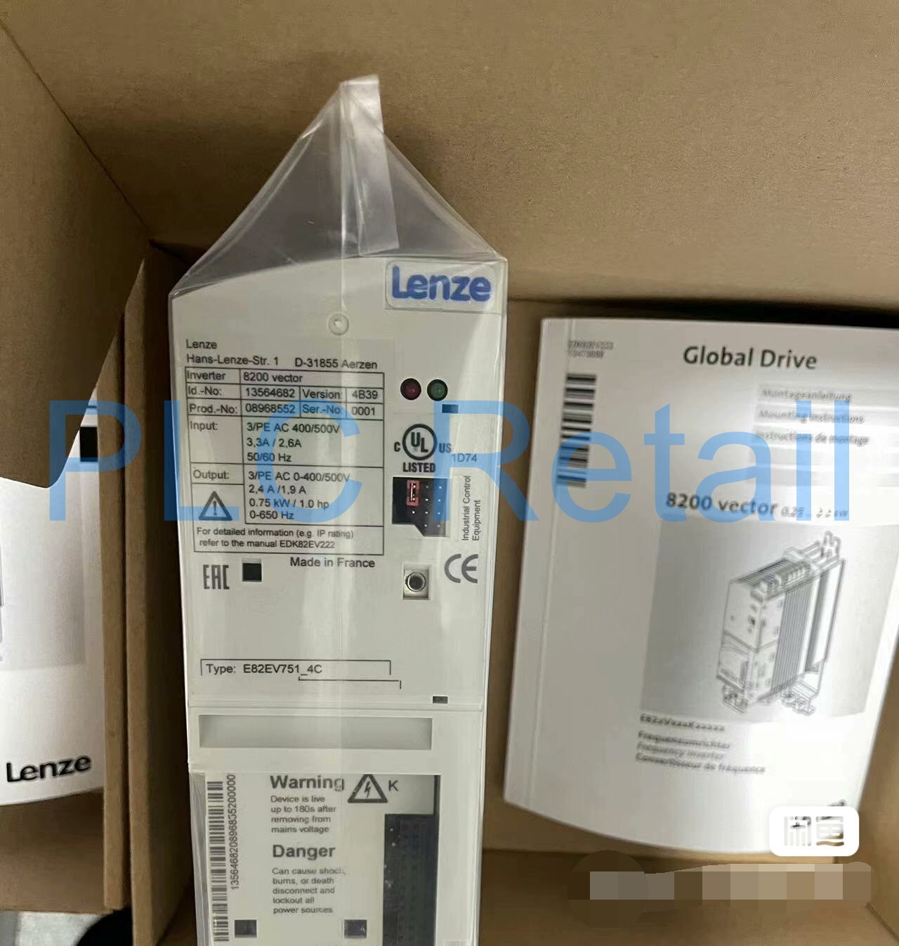 1PCS NEW LENZE Frequency converter E82EV751K4C E82EV751-4C Fast ...