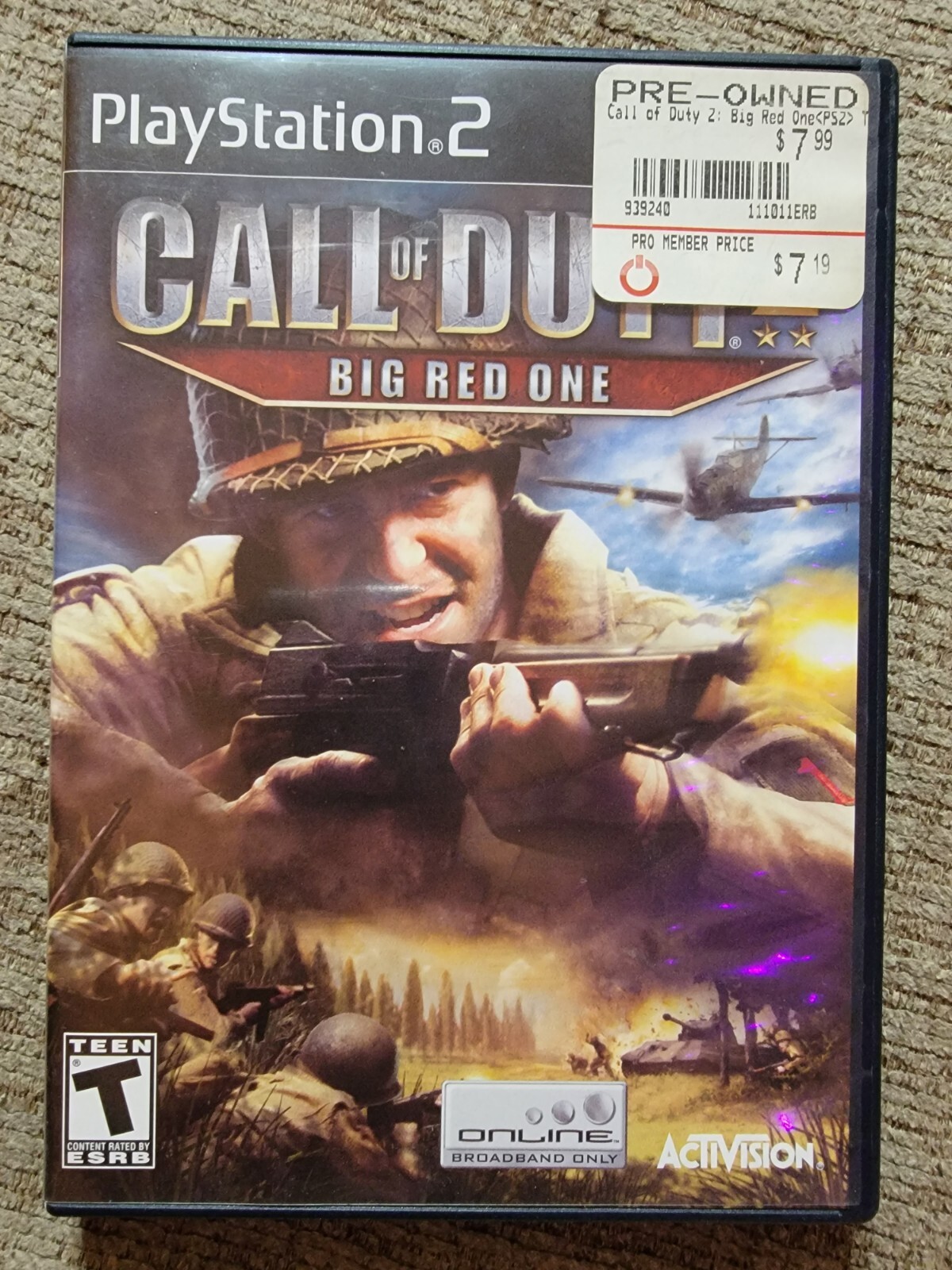 PS2 Playstation 2 Call Of Duty Big Red One Sony | eBay