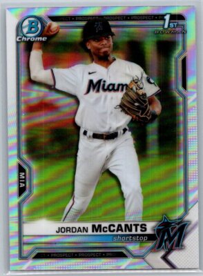 2021 Bowman Chrome #BDC-26 Jordan McCants Refractor MARLINS (B) | eBay