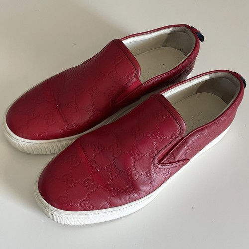 Gucci men’s Dublin signature red sneakers | eBay