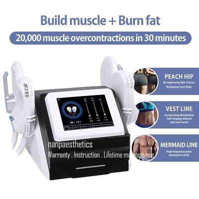 4 Handles EMS BODY MUSCLE Weight loss Sculpt Spa Machine NEO Sculpting ...