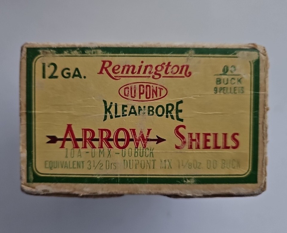 Remington Kleanbore U.S. PROPERTY 12GA Shotgun Arrow Shell Ammo Box ...