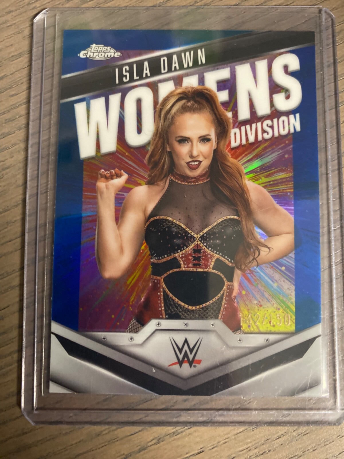 Isla Dawn 2025 Topps Chrome WWE #WD-ISL Women's Division - Gold ...