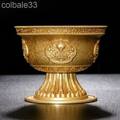 10cm Tibetan copper holy water cup Eight auspicious worship bowl | eBay