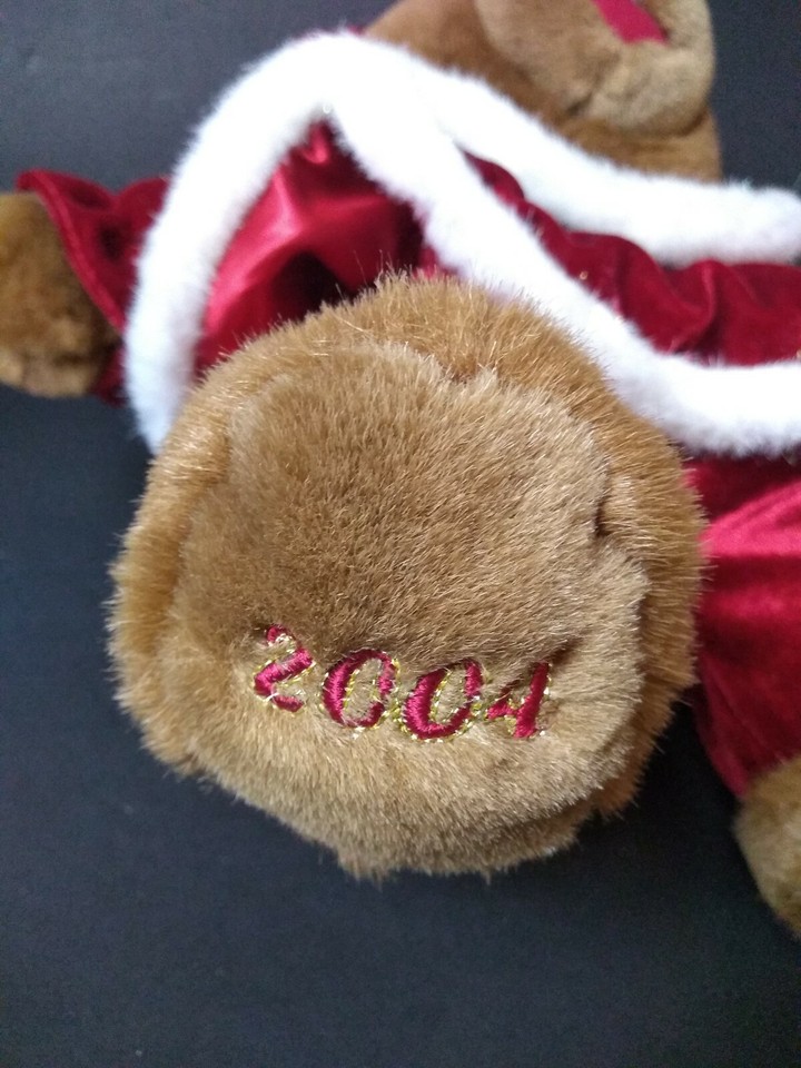 2004 Dan Dee Snowflake Teddy Plush girl 13" Christmas stuffed animal ...