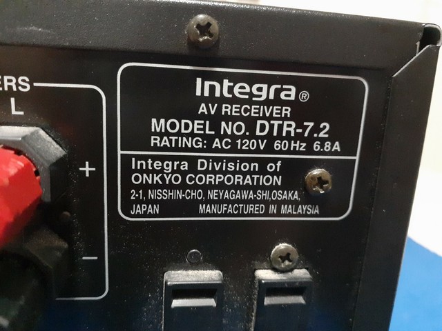 Integra DTR-7 AV Receiver for sale online | eBay